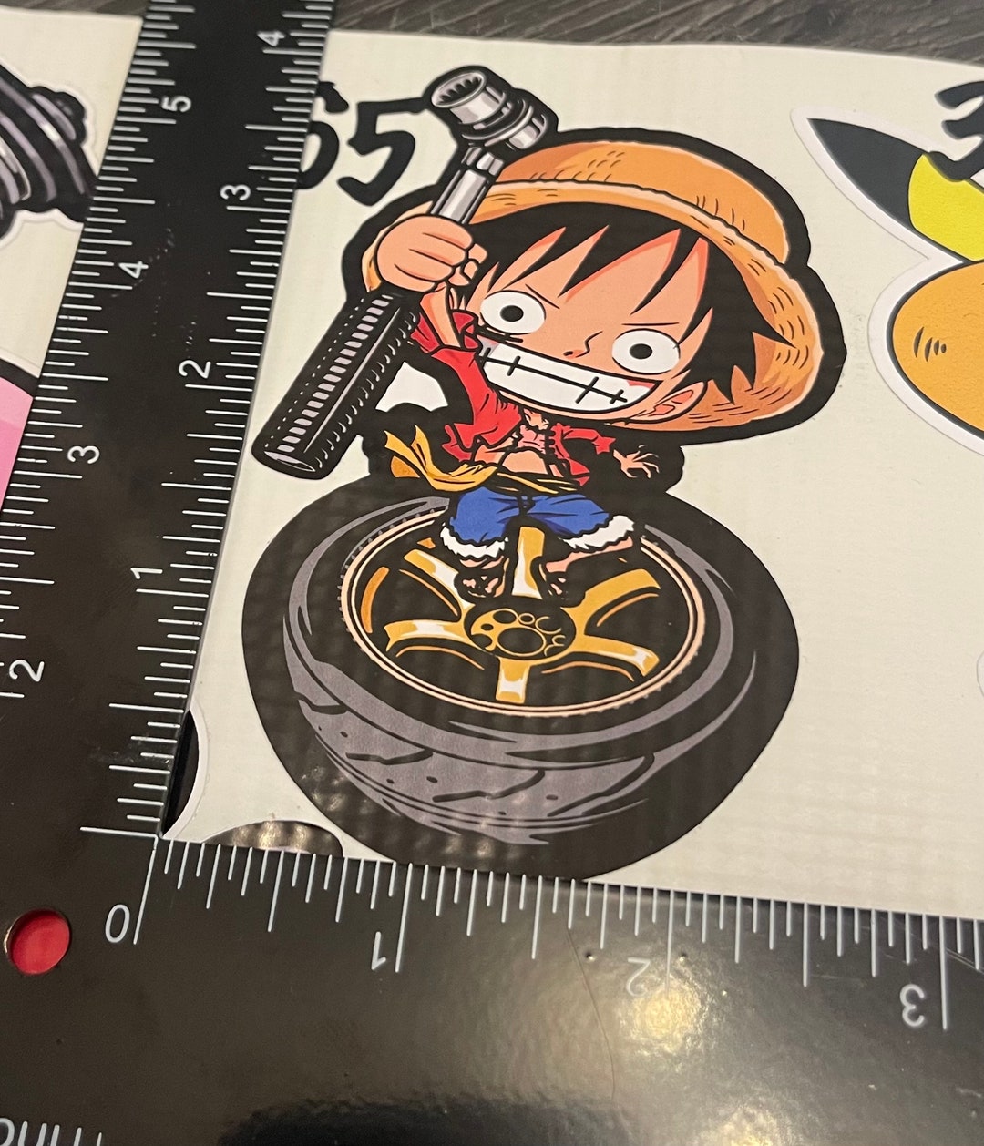 Monkey D. Luffy One Piece Sticker Jdm Car Decal Wheel Ratchet - Etsy ...