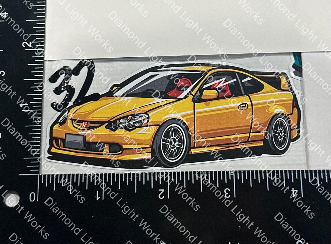 Acura Rsx Type S Yellow Sticker Decal - Etsy