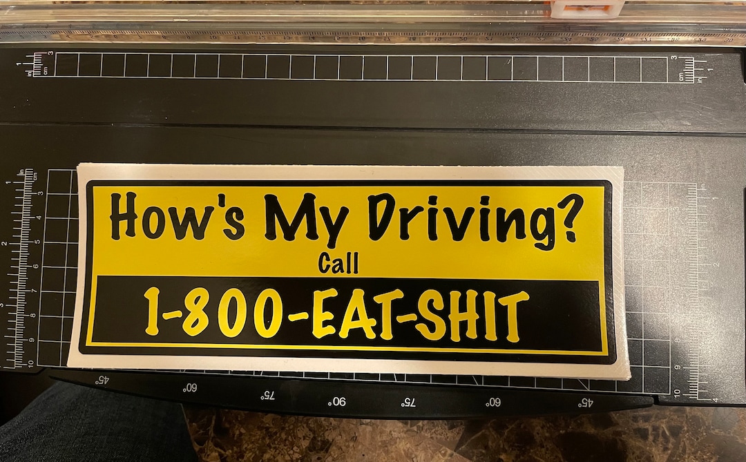 Slap Sticker hows My Driving Funny Car Decal - Etsy