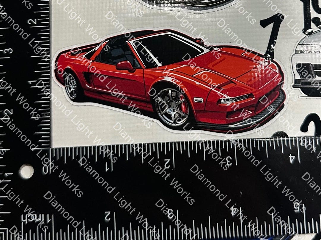 Acura Nsx Red Sticker Decal 7 - Etsy