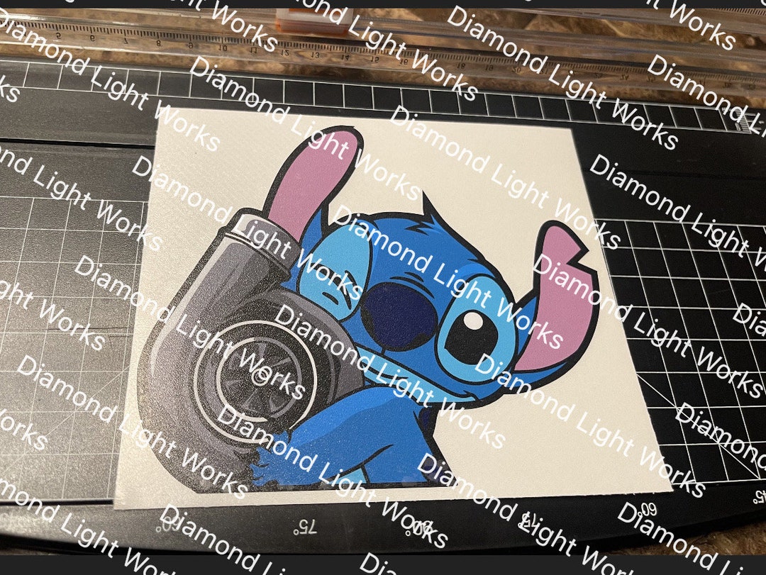 Lilo & Stitch Peeker Sticker Jdm Turbo Car Decal - Etsy UK