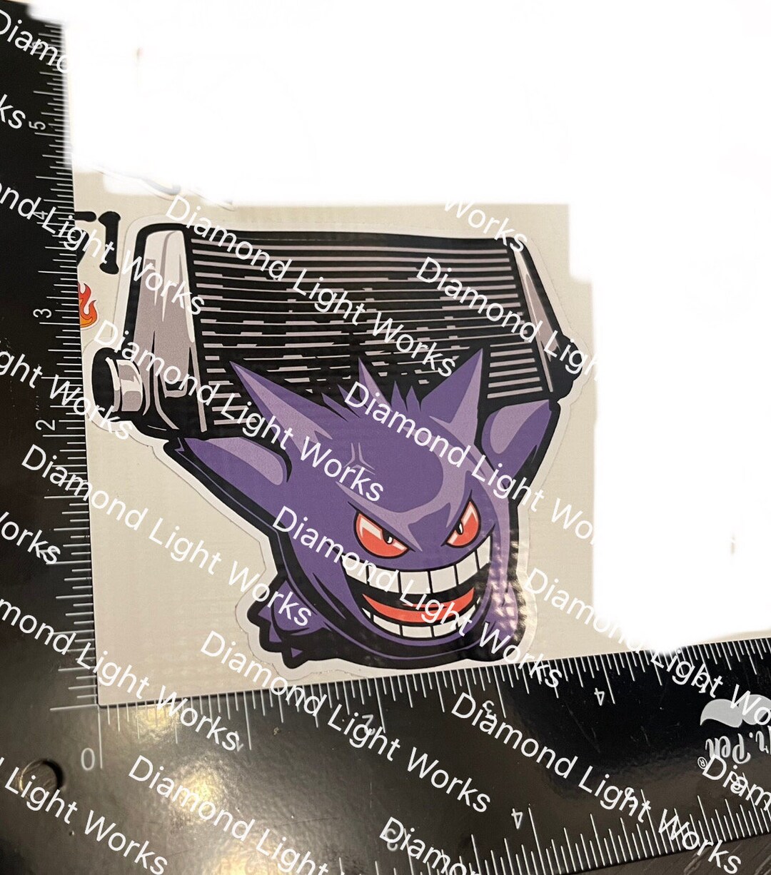 Pokémon Gengar Sticker Jdm Turbo Intercooler Car Decal - Etsy Hong Kong