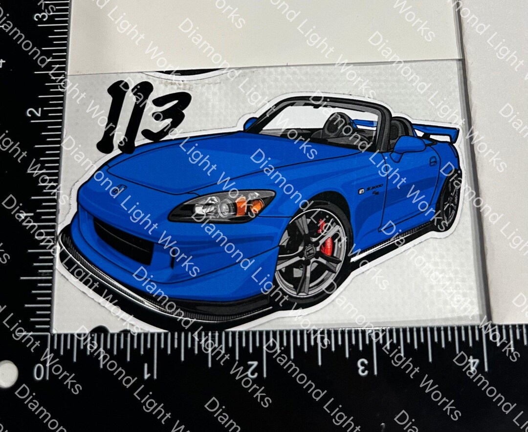 Honda S2000 Ap2 Blue Sticker Decal - Etsy