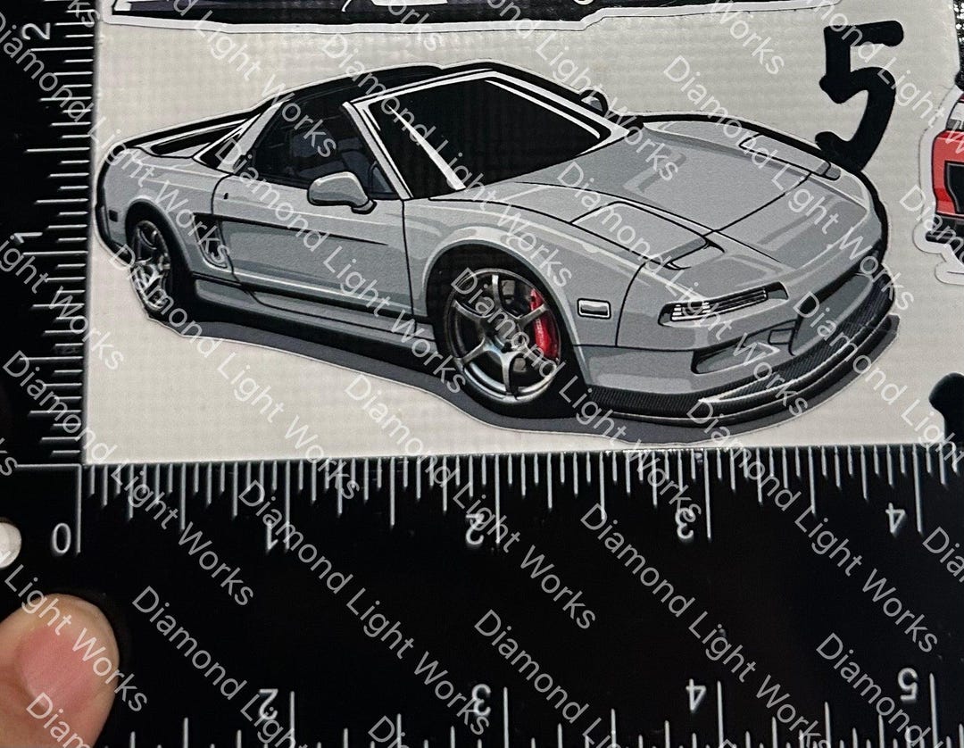 Acura Nsx White Sticker Decal - Etsy