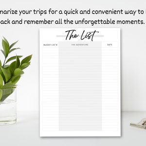 Digital Couple's Bucket List Template Digital Download for Creating ...