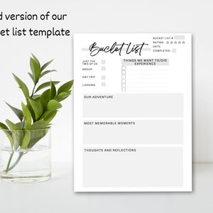 Digital Couple's Bucket List Template Digital Download for Creating ...