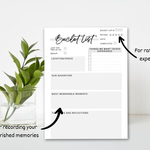 Digital Couple's Bucket List Template Digital Download for Creating ...