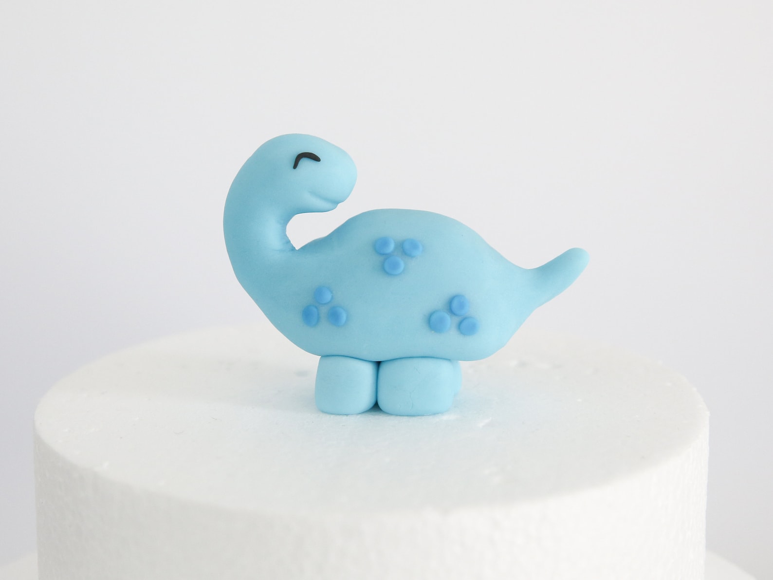 Dinosaur Cake Topper Fondant With Volcano and Balloon Cute - Etsy