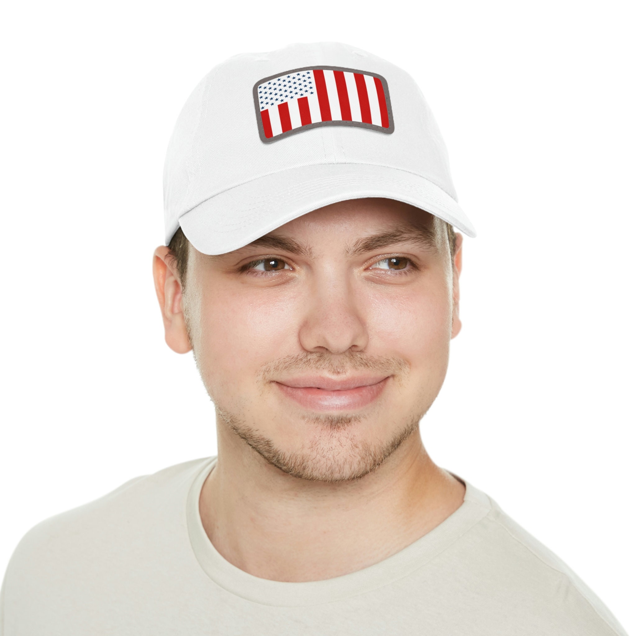 American State National | Civil Peacetime Flag | Hat With Leather Patch ...
