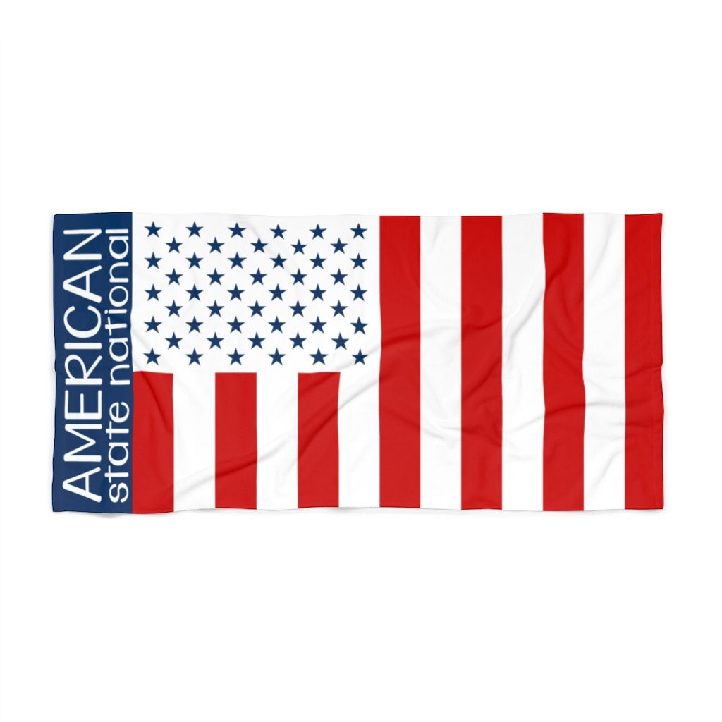 American State National | ASN | Civilian Peacetime Flag | Beach Towel ...