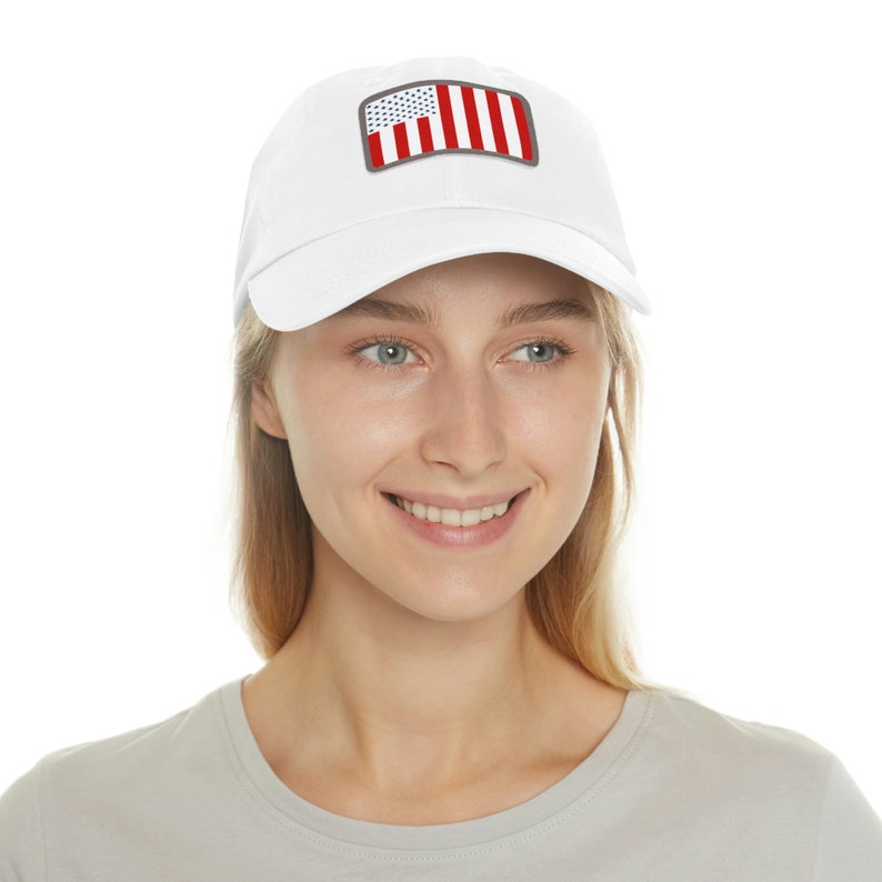 American State National | Civil Peacetime Flag | Hat With Leather Patch ...