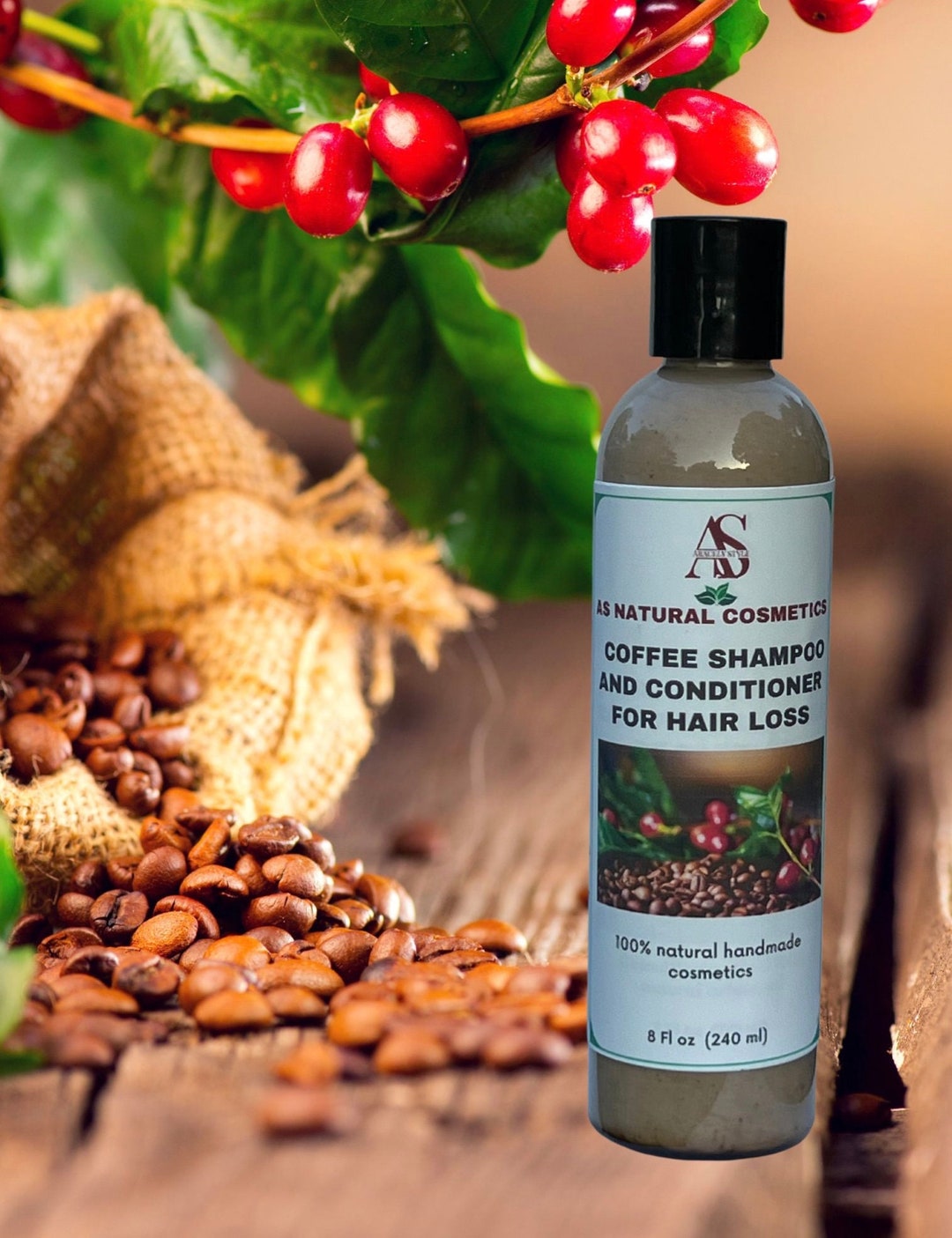 Coffee Shampoo & Conditioner for Hair Loss - Etsy
