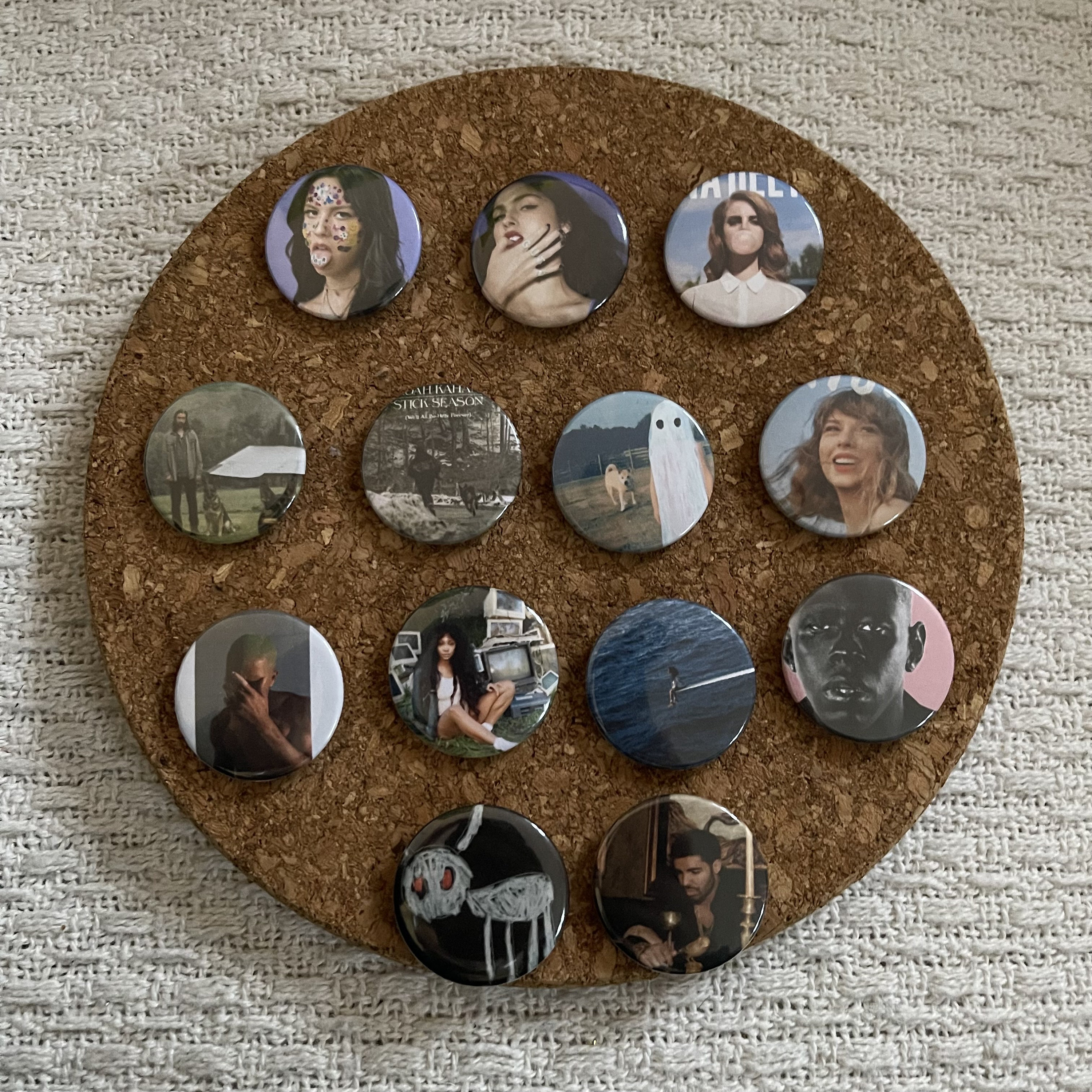 Album Cover Pin Badges Badges Custom Album Cover Badges Personalised ...