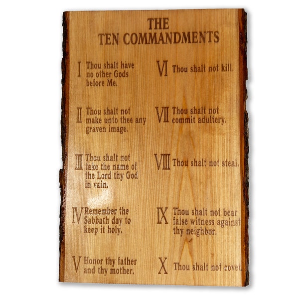 Ten Catholic Commandments Wall Art - Etsy