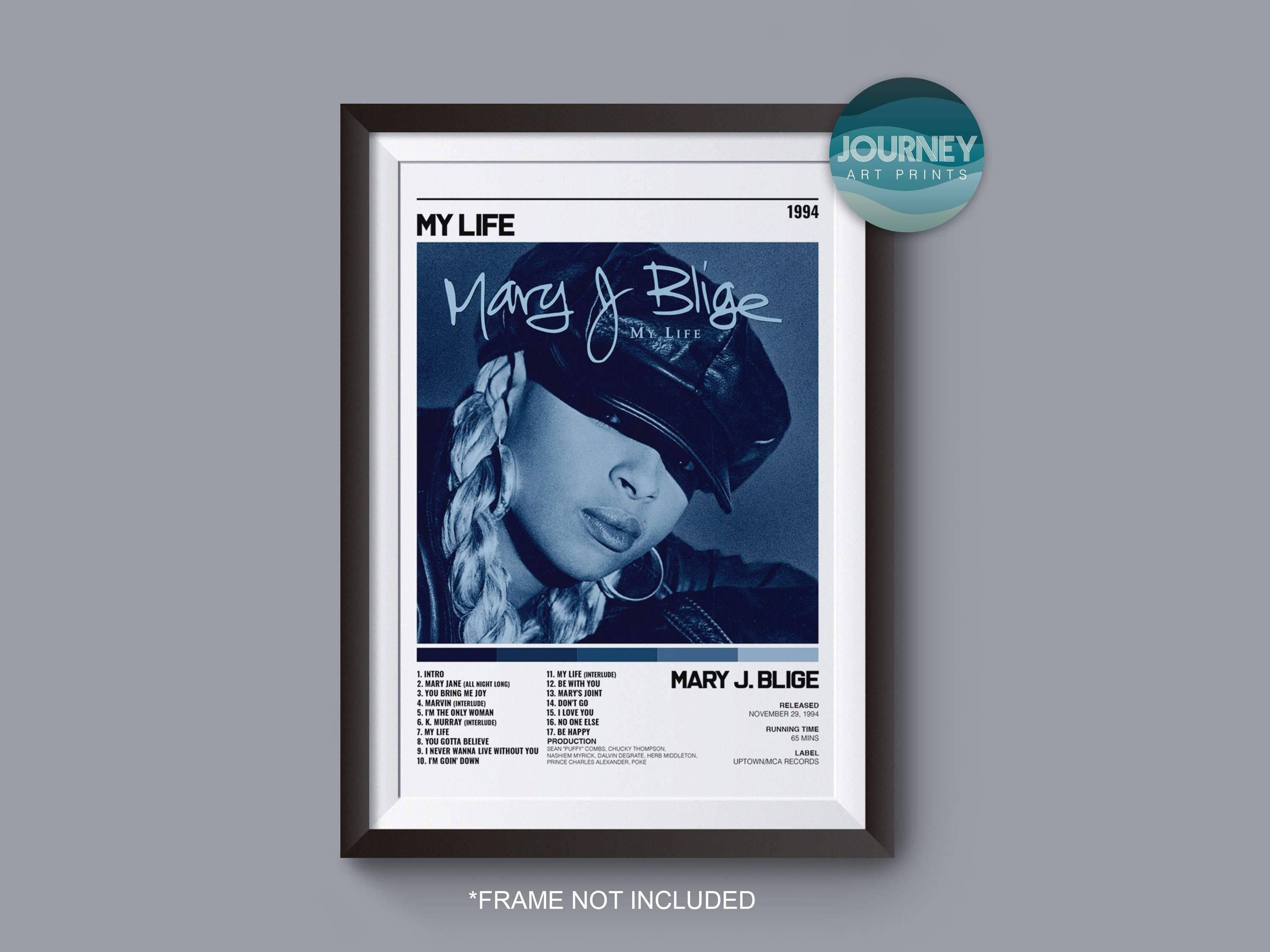 Mary J Blige My Life Tracklisting Poster