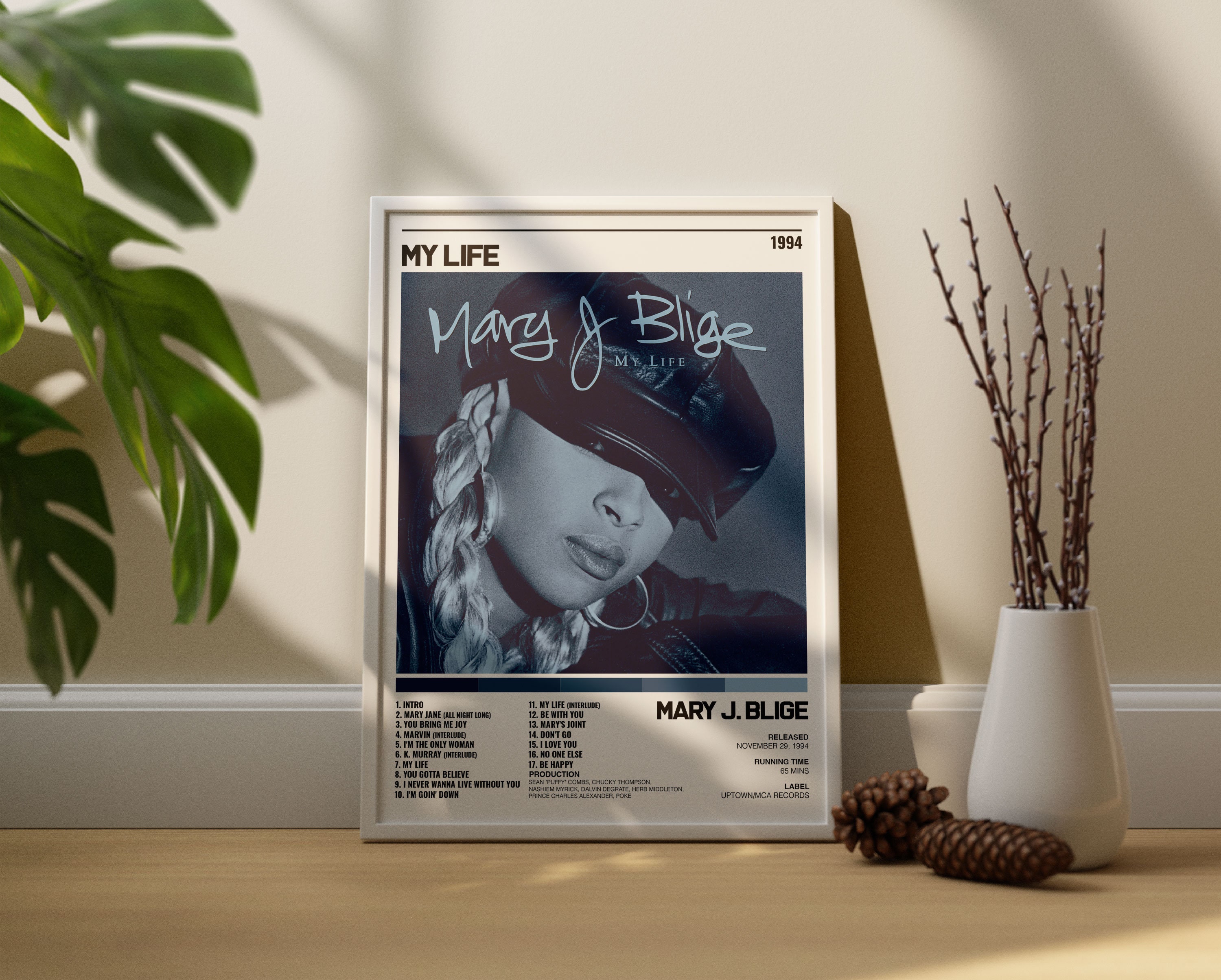 Mary J Blige My Life Tracklisting Poster