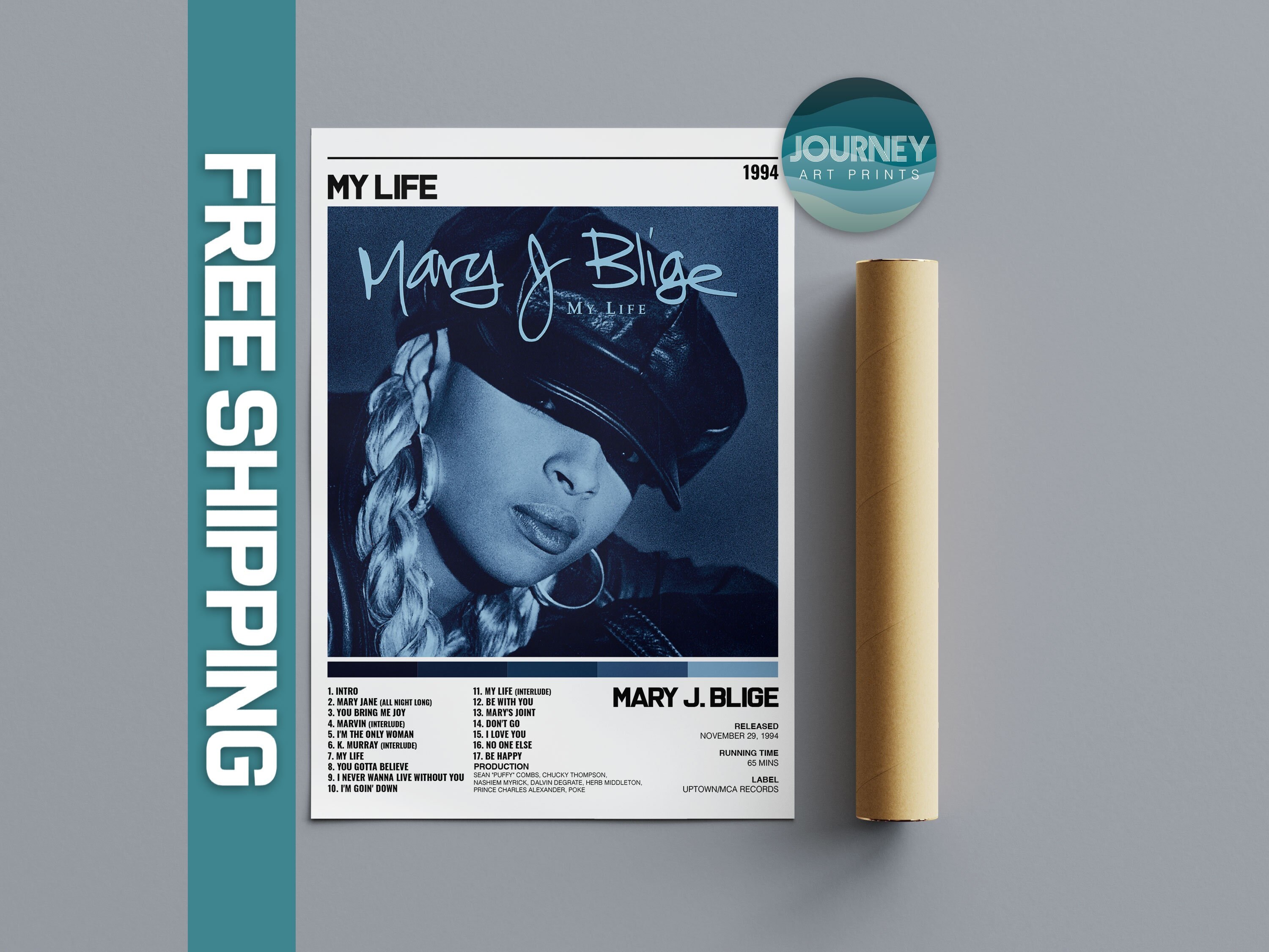 Mary J Blige My Life Tracklisting Poster