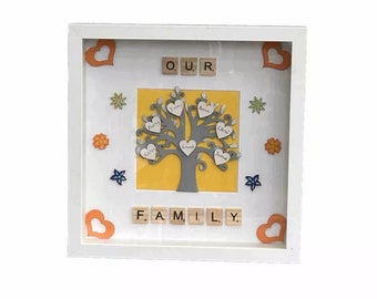 Family Tree Shadow Box - Etsy