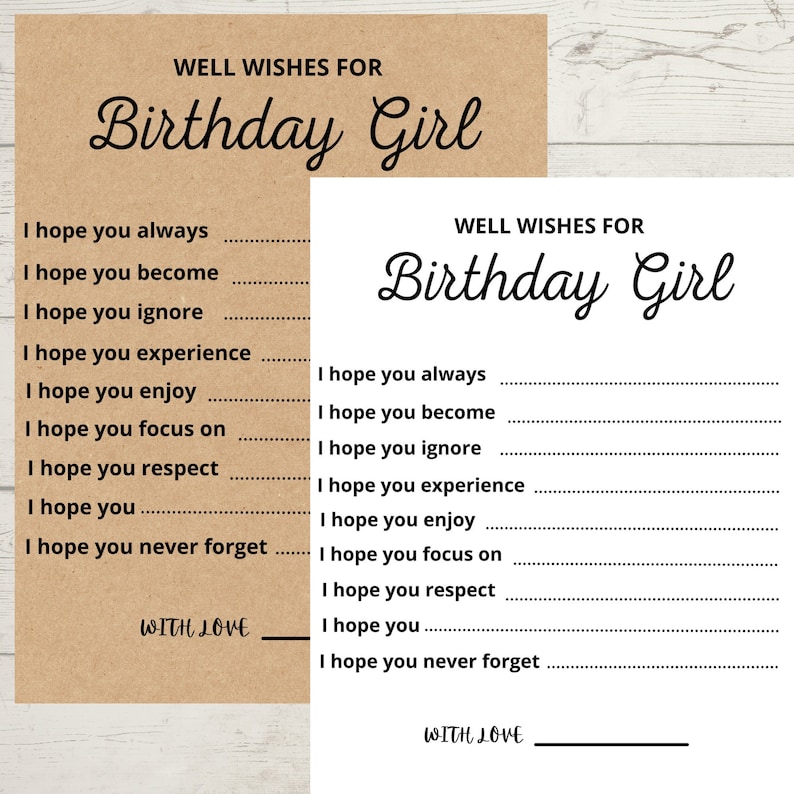 Wishes for the Birthday Girl | Birthday Games | Birthday Wishes | Party ...