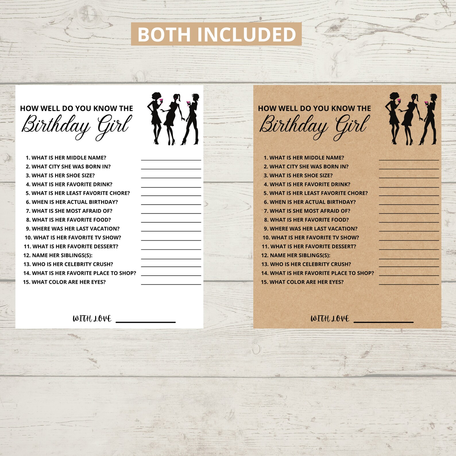 How Well Do You Know the Birthday Girl | Who Knows the Birthday Girl ...