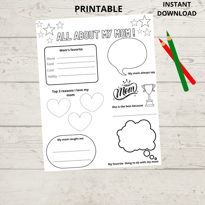 Printable Mother Day , Happy Mothers Day Card, Mothers Day Card,mothers ...