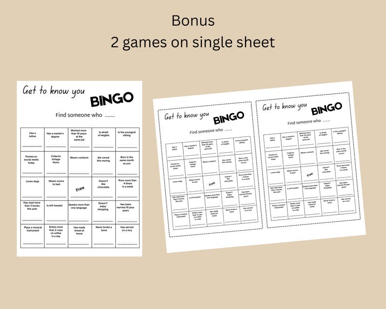 Printable Find Someone Who Ice Breaker Bingo, Adult Party Games, Office ...