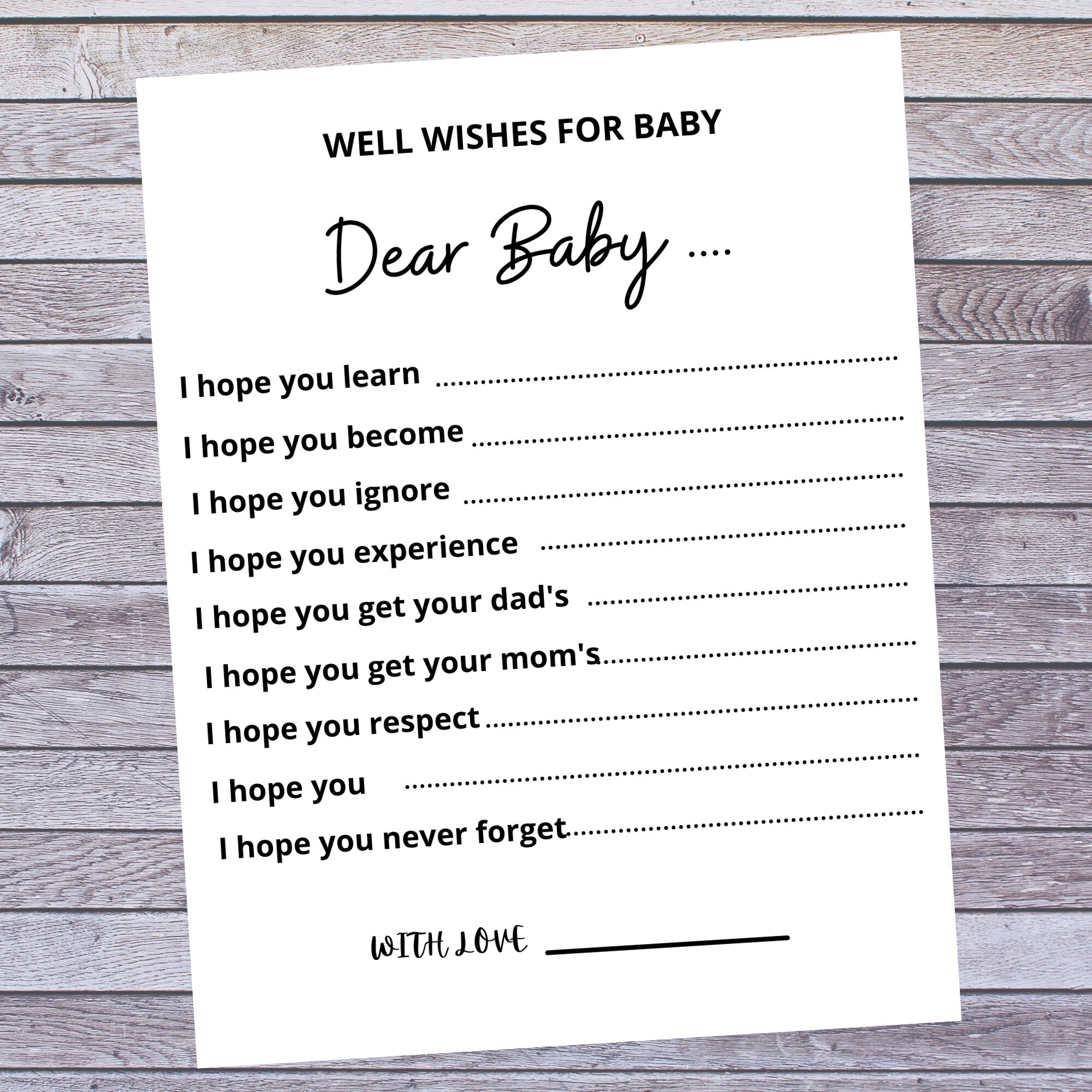 Baby Shower Games Printable Baby Shower Games Gender Neutral Baby ...