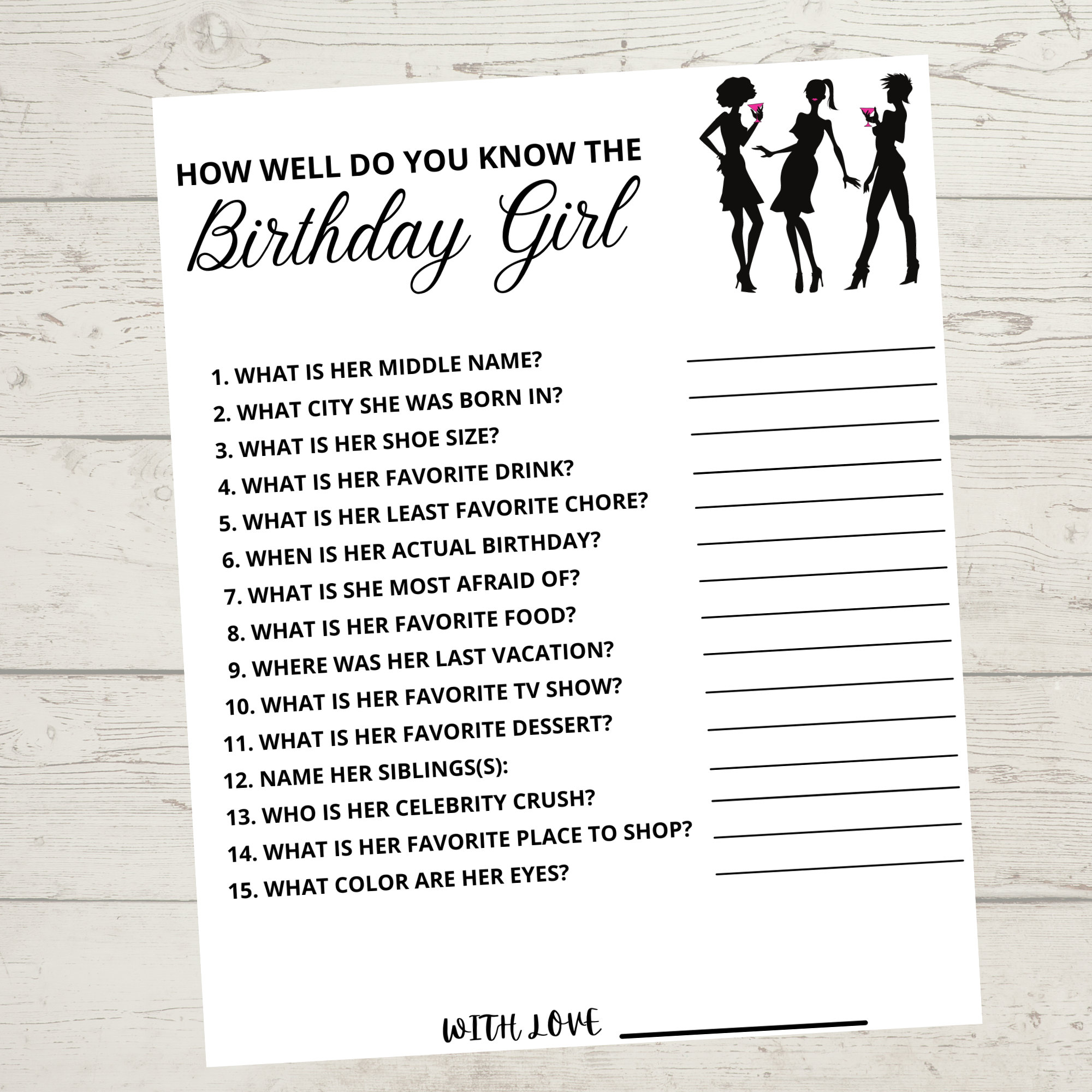 How Well Do You Know the Birthday Girl Who Knows the Birthday Girl Best ...