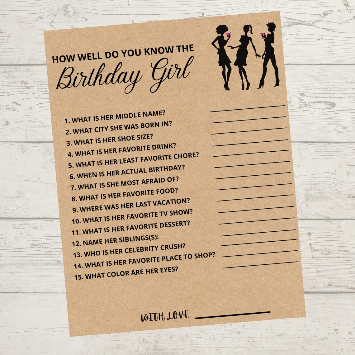 How Well Do You Know the Birthday Girl Who Knows the Birthday Girl Best ...