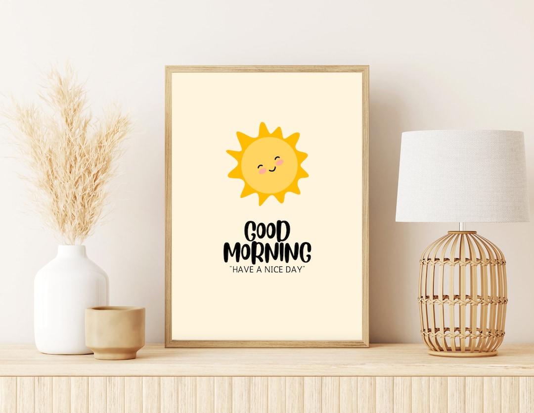 3 Pack Sunshine Posters, Good Morning Posters, Poster Set, Aesthetic ...