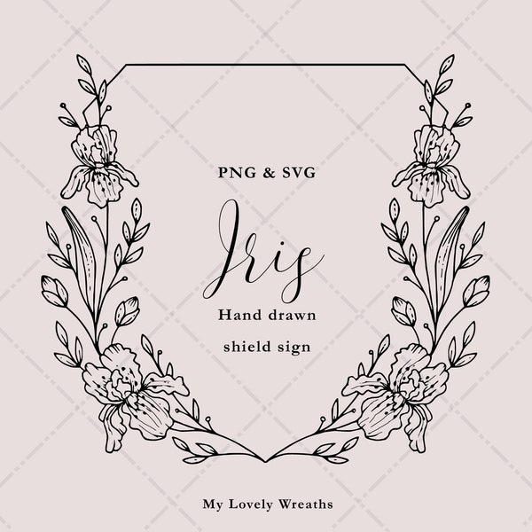 Iris Svg - Etsy
