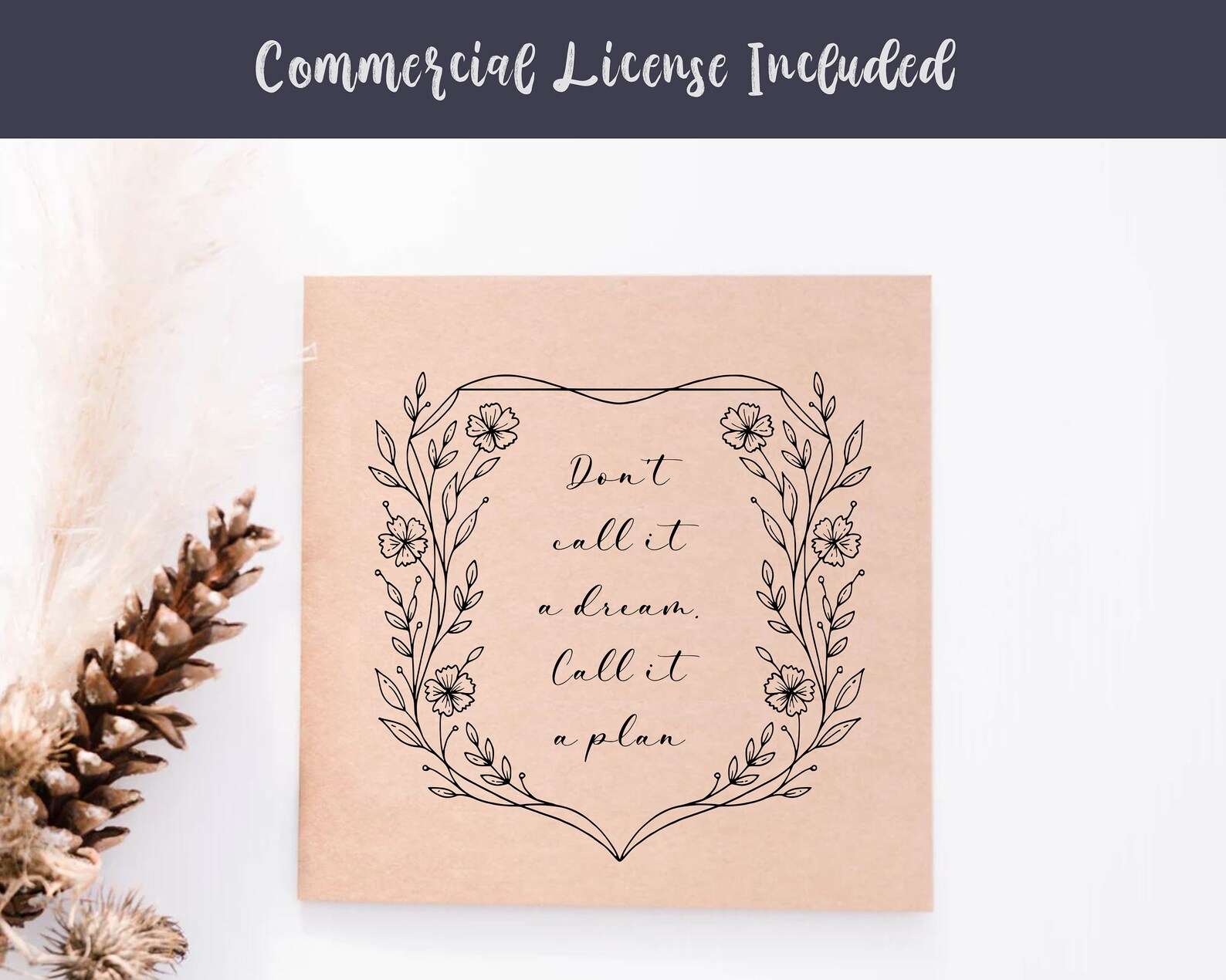 Flowers Shield Sign | Botanical Hand Drawn Illustrations | Floral ...