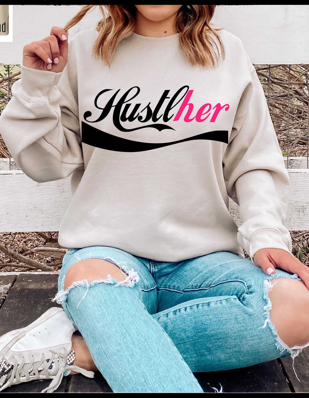 Hustlher Sweatshirt, Female Entrepreneur Sweater, Business Woman ...