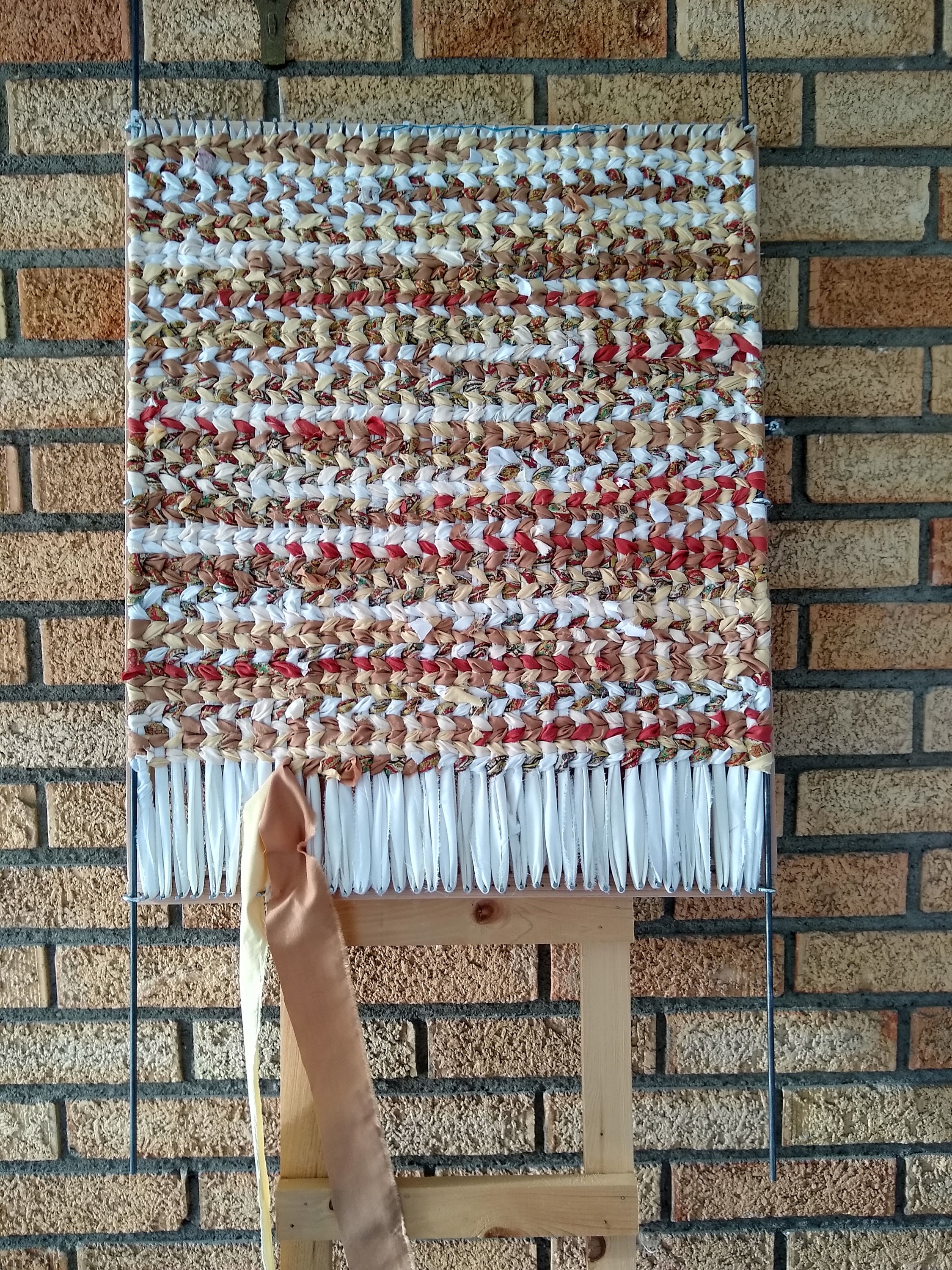 26x35 Hand Woven/twined Rag Rug Upcycled Fabrics - Etsy