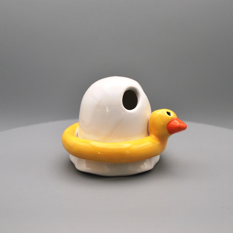 Duck Floaty Ghost Luminary – Handmade Ceramic Holder for Flameless ...