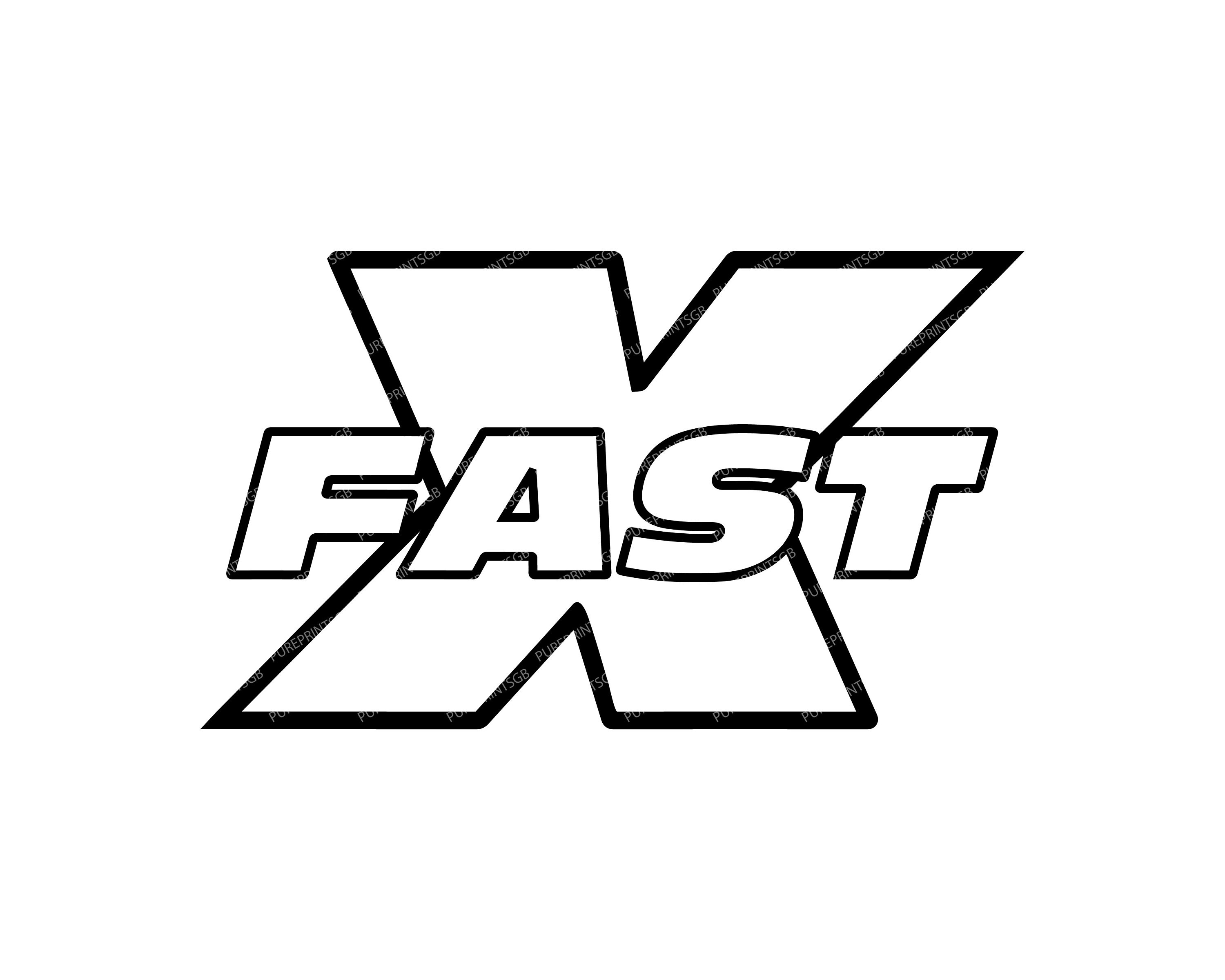 Fast X, Fast and Furious SVG & PNG Instant Digital Download Clipart ...