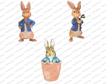 Peter Rabbit Outline Svg - Etsy