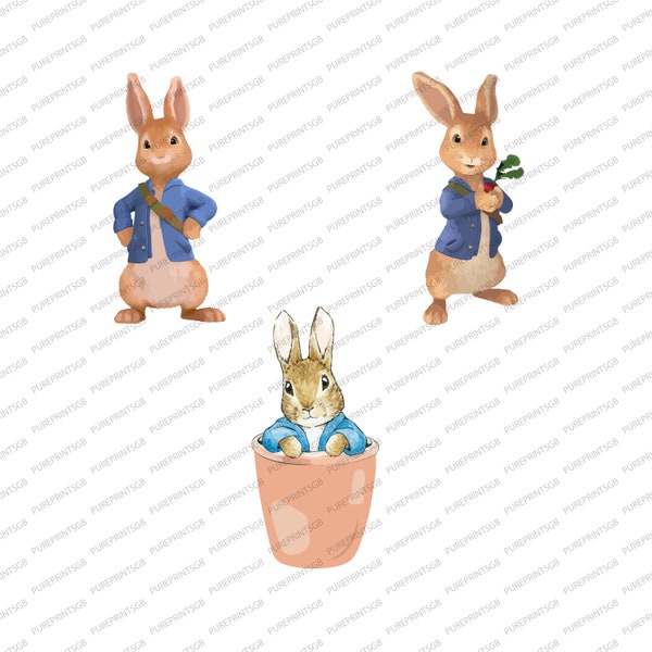 Peter Rabbit Clipart - Etsy