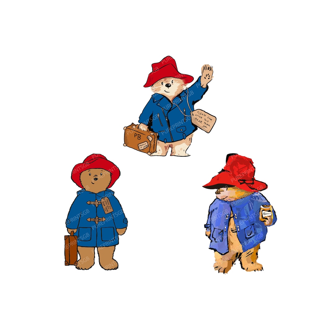 Paddington Bear / 3 Disegni / SVG DXF EPS png Instant Digital - Etsy Italia