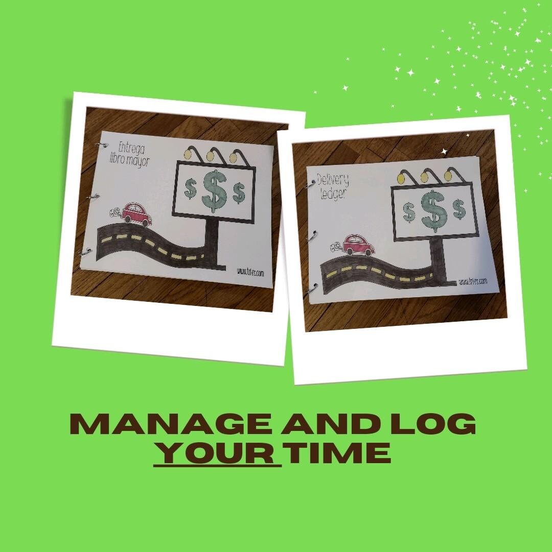 Food Delivery Driver Ledger, English/spanish, Delivery Driver Ledger ...