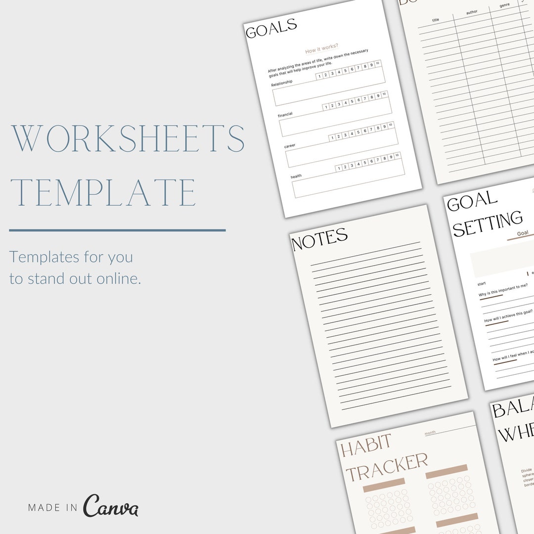 Coaching Worksheets Coaching Canva Templates Editable - Etsy