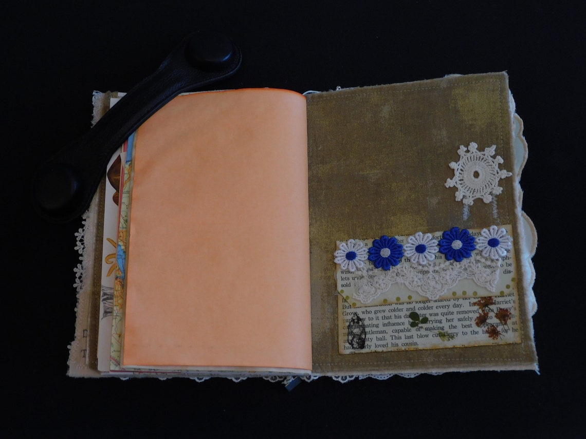 Lace Covered Junk Journal - Etsy