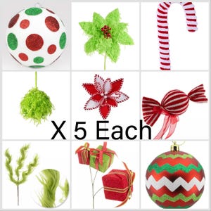 Grinch Christmas Tree Kit, Green Monster Christmas Tree Kit, Grinch ...