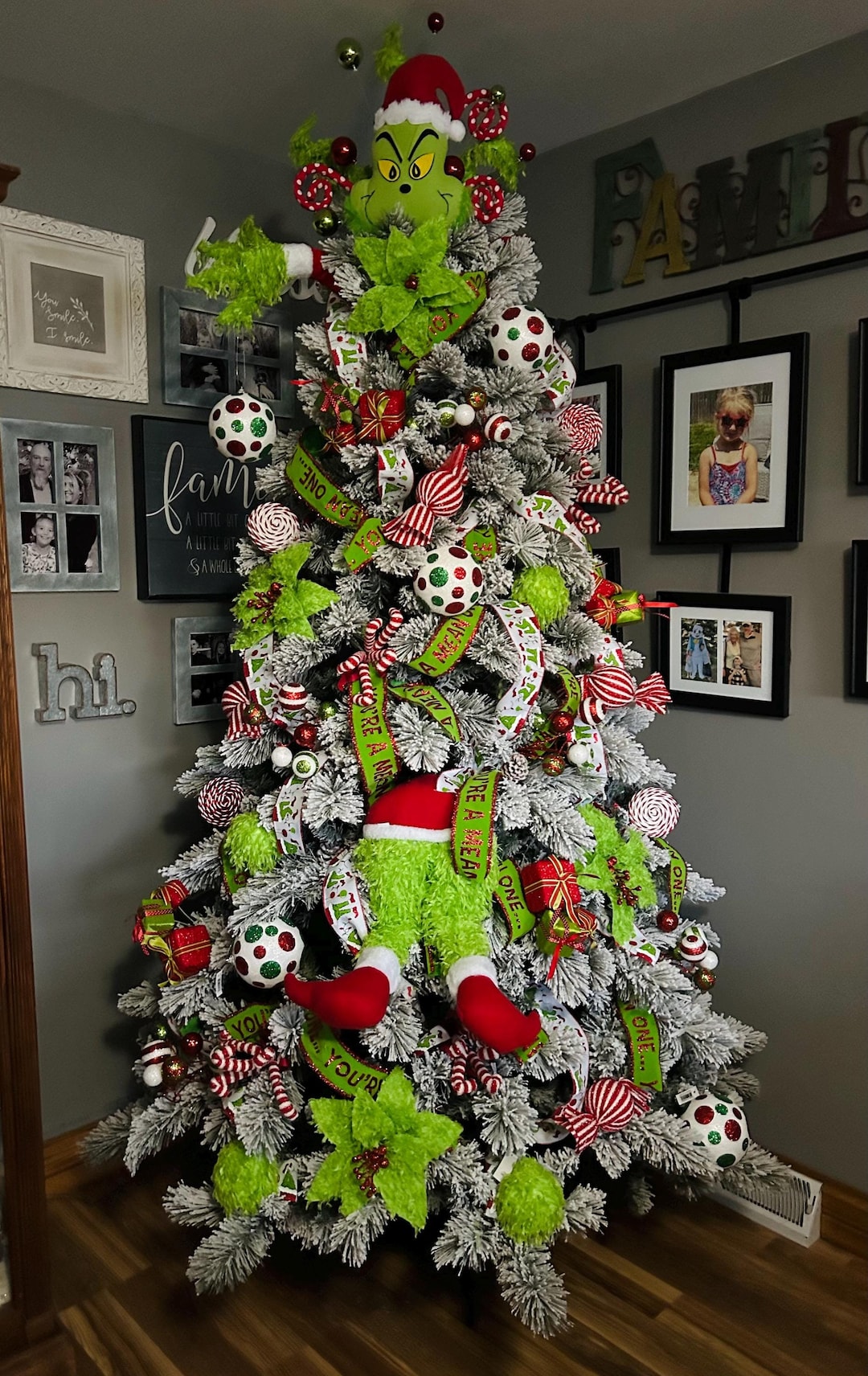 Grinch Christmas Tree Kit, Green Monster Christmas Tree Kit, Grinch ...