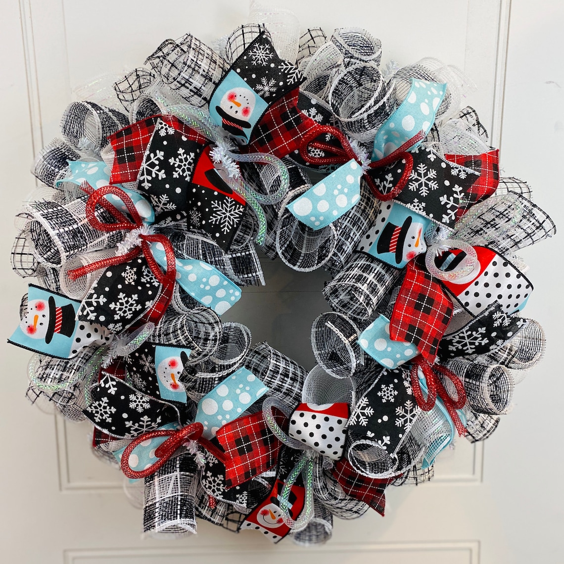 Snowman Wreath Snowman Wreaths Winter Wreath Christmas - Etsy