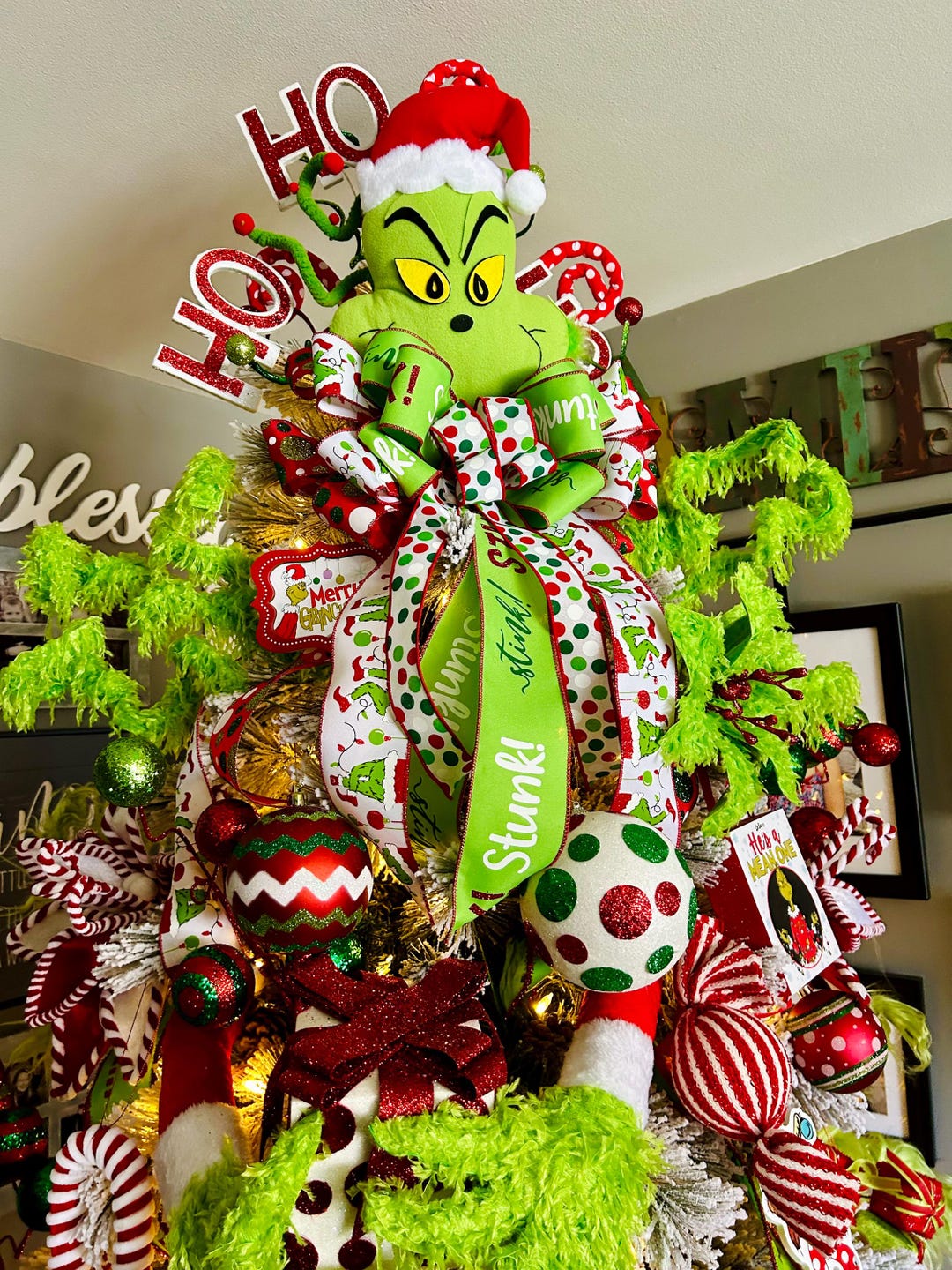 Grinch Christmas Tree Kit, Green Monster Christmas Tree Kit, Grinch ...
