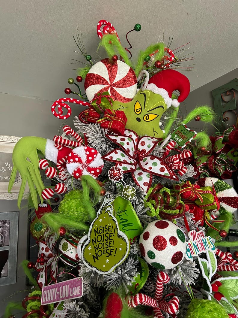 Grinch Christmas Tree Kit, Green Monster Christmas Tree Kit, Grinch ...