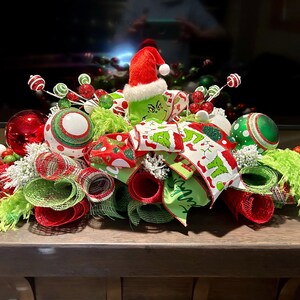Christmas Grinch Centerpiece Christmas Table Centerpiece Christmas ...
