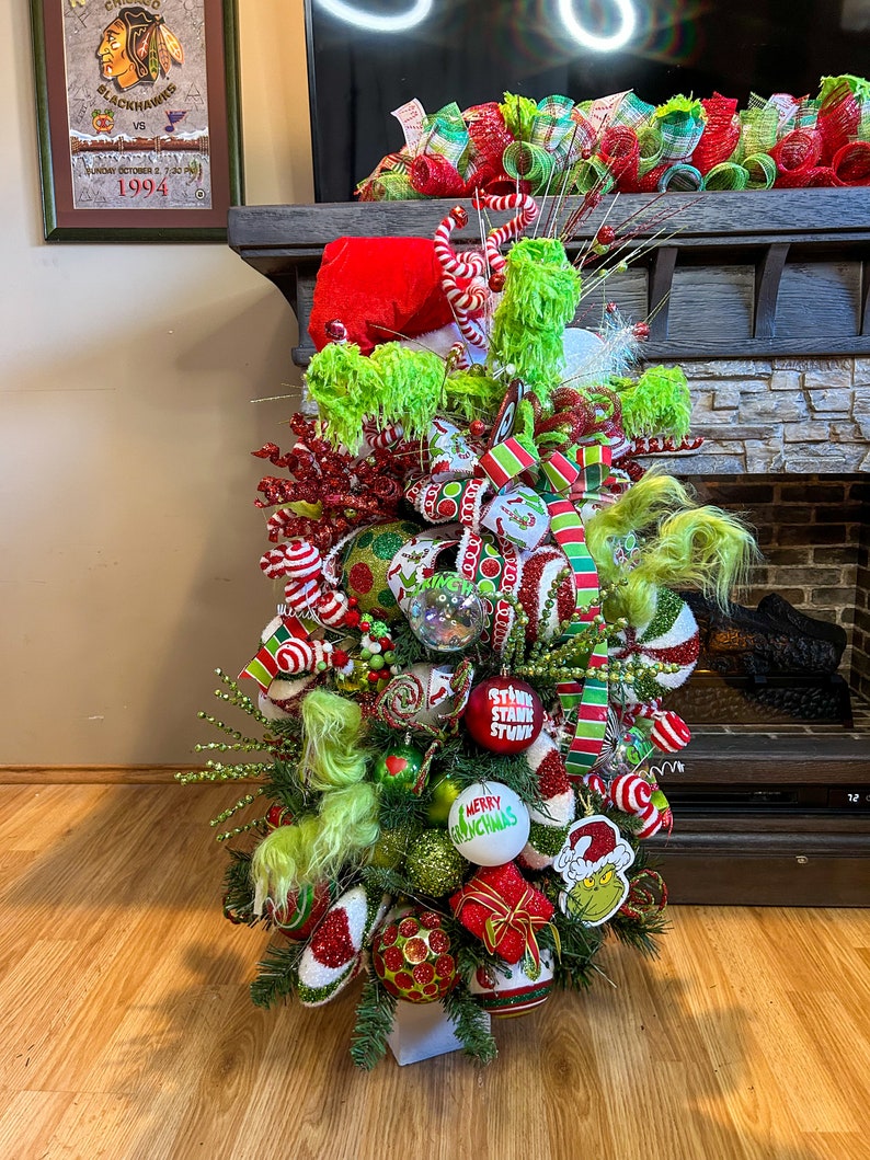 Grinch Tree - Grinch Christmas Tree - Grinch Tree Topper - Grinch ...