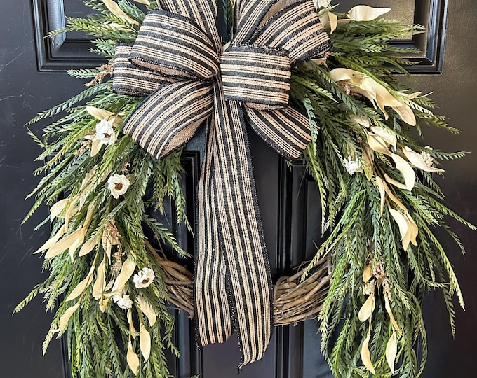 Year Round Wreath, Everyday Wreaths, Saw Grass Wreath, Front Door ...